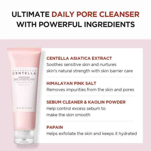 SKIN 1004 – Madagascar Centella Poremizing Deep Cleansing Foam – AVA Beauty