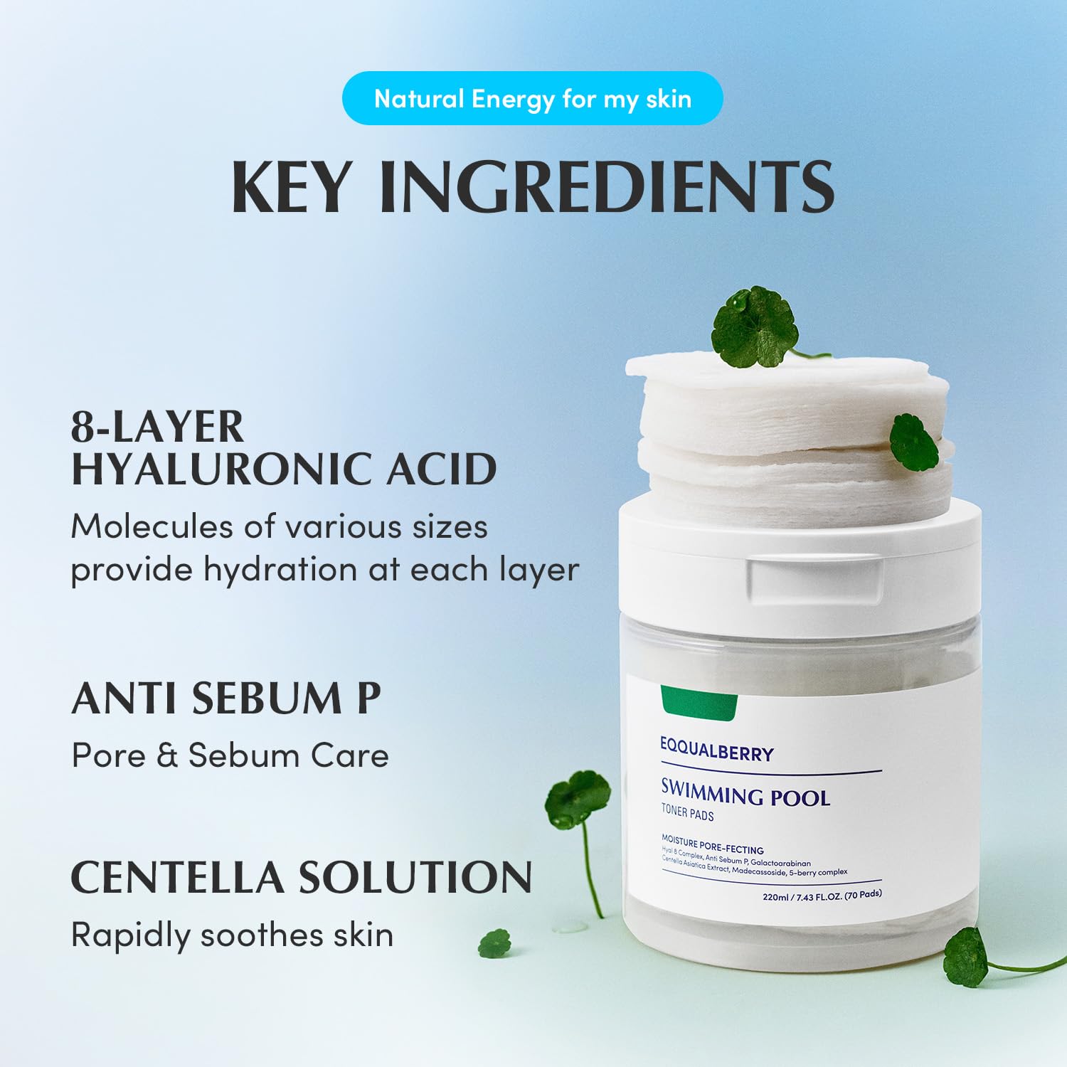 EQQUALBERRY – Swimming Pool Toner Pads – AVA Beauty