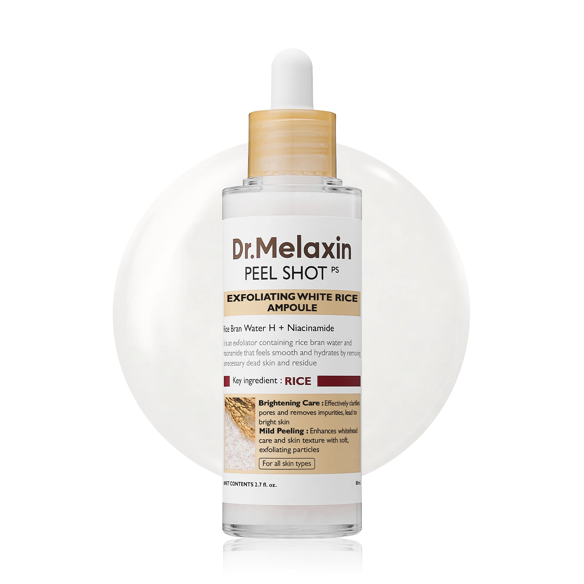 Dr. Melaxin – Peel Shot Glow White Rice Ampoule – AVA Beauty